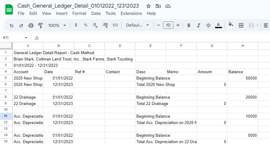 How do I export a Traction Report and import the data into a spreadsheet?