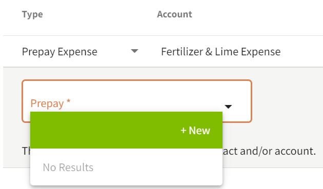 How do I enter Prepay expenses?