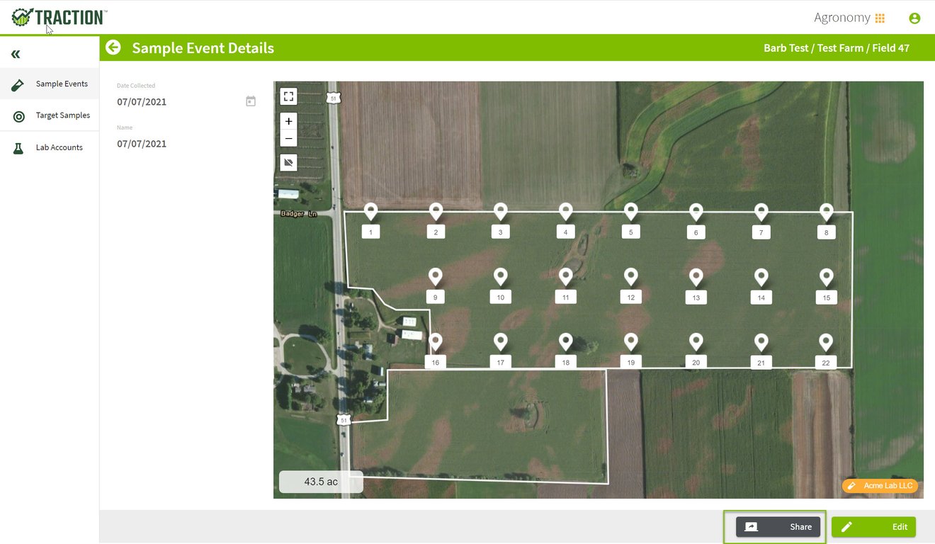 How do I produce a Lab Check-in Sheet for my sampling event?
