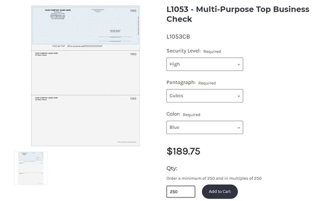 How do I order checks for printing?