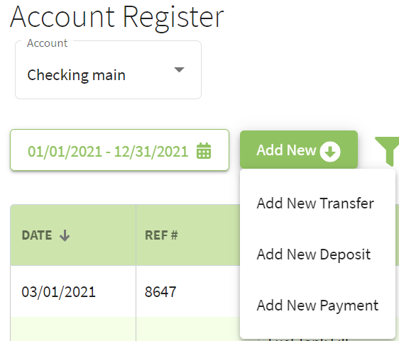 How do I manage Family Living payments and deposits?