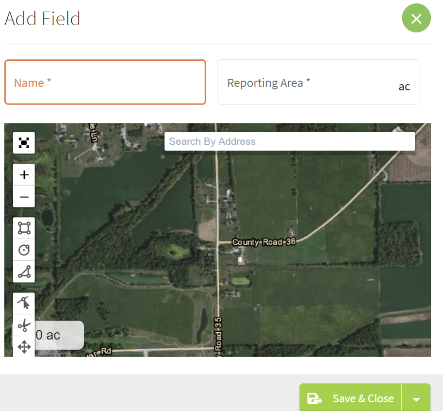 How do I draw a field boundary?